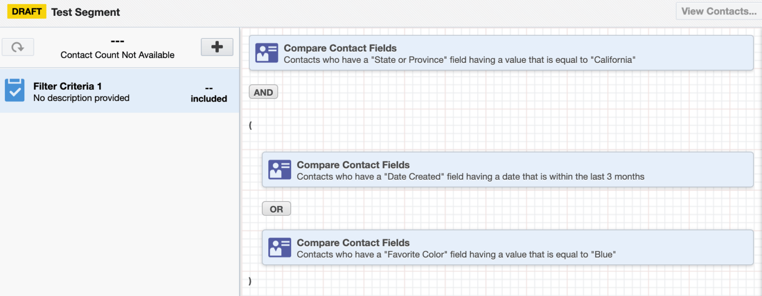 Using Filter Criteria In Eloqua Segments Tegrita Tegrita